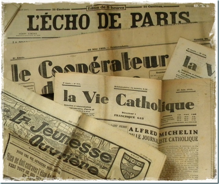 My Crafty Little Page: Vintage French Newspapers